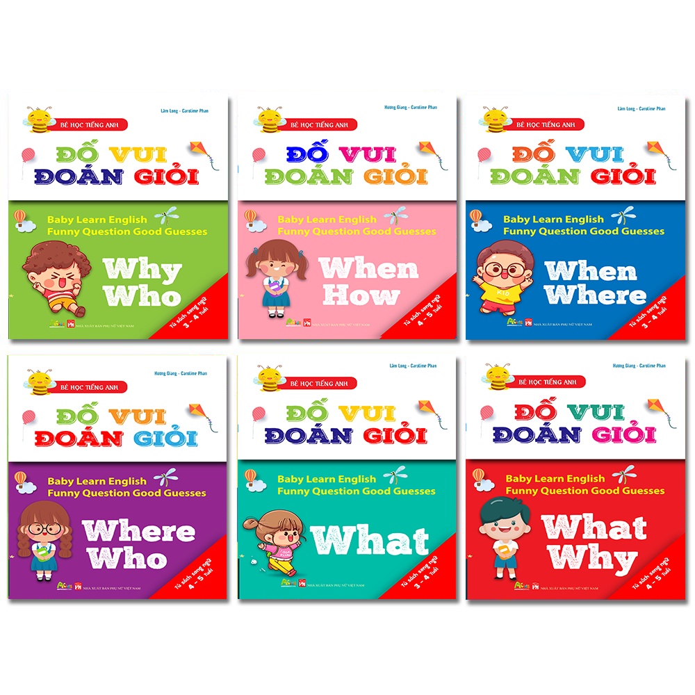 Book for Children to Learn English with Good Guessing Quiz (Set of 6 ...