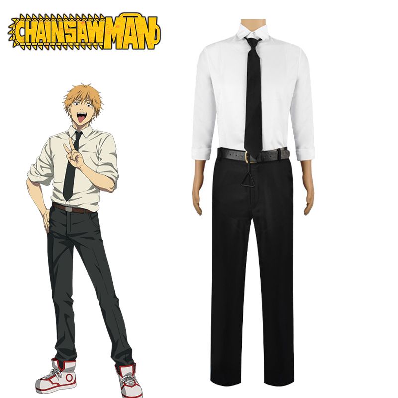Anime Chainsaw Man Denji Cosplay Costume Halloween Uniform Outfits ...