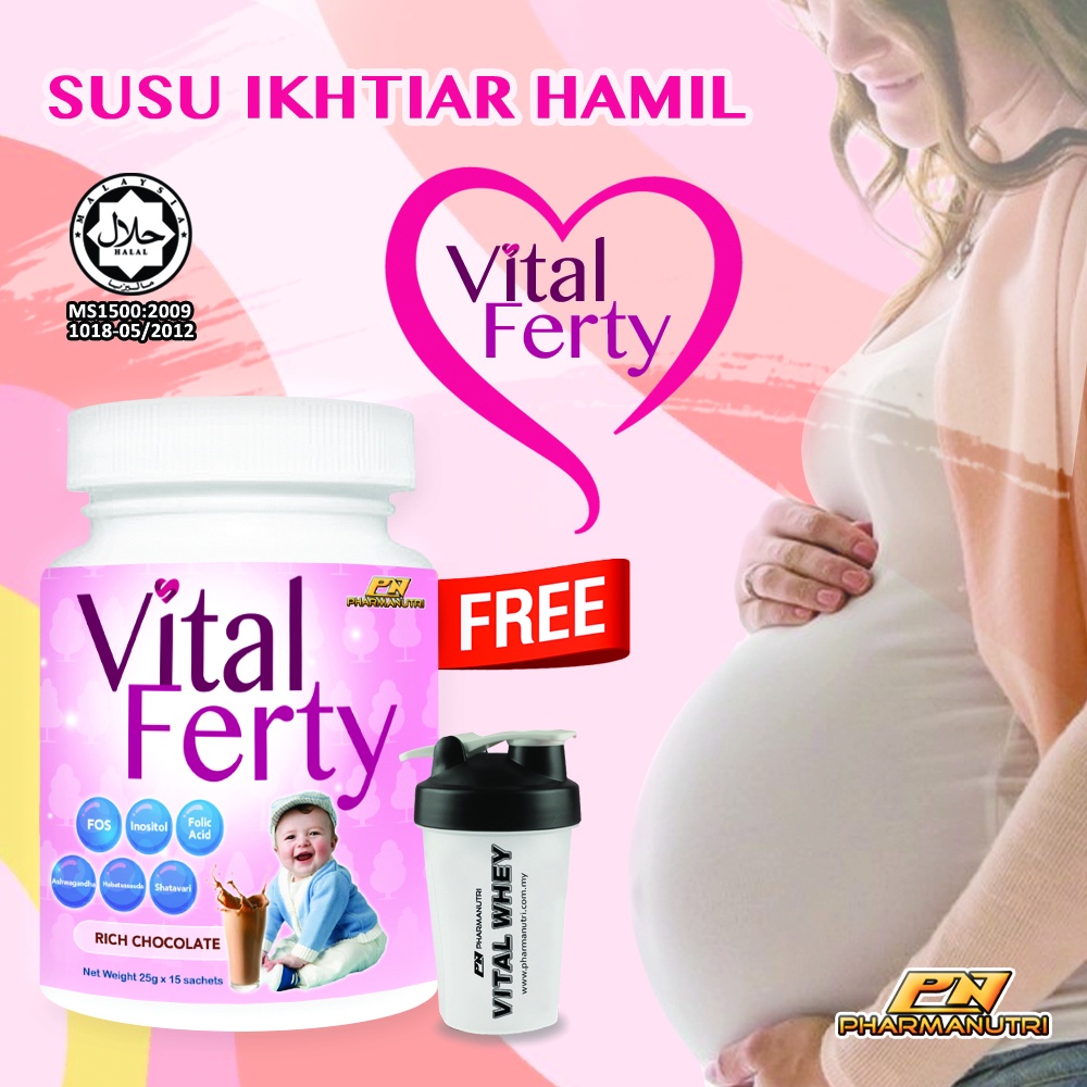 Vital Ferty Susu Ikhtiar Hamil | Subur Rahim | Maternity | Mengandung ...