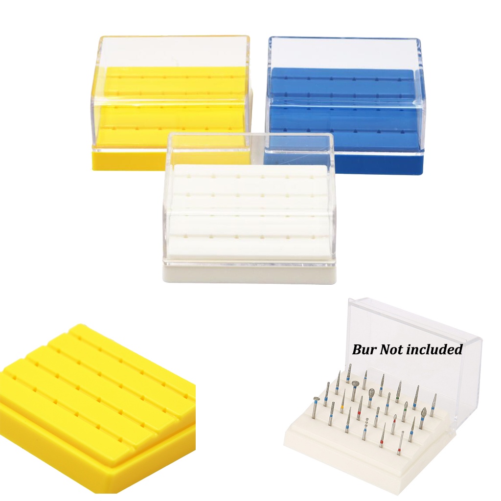 Dental Bur Holder Disinfection Carbide Burs Block Drills Case Box For ...