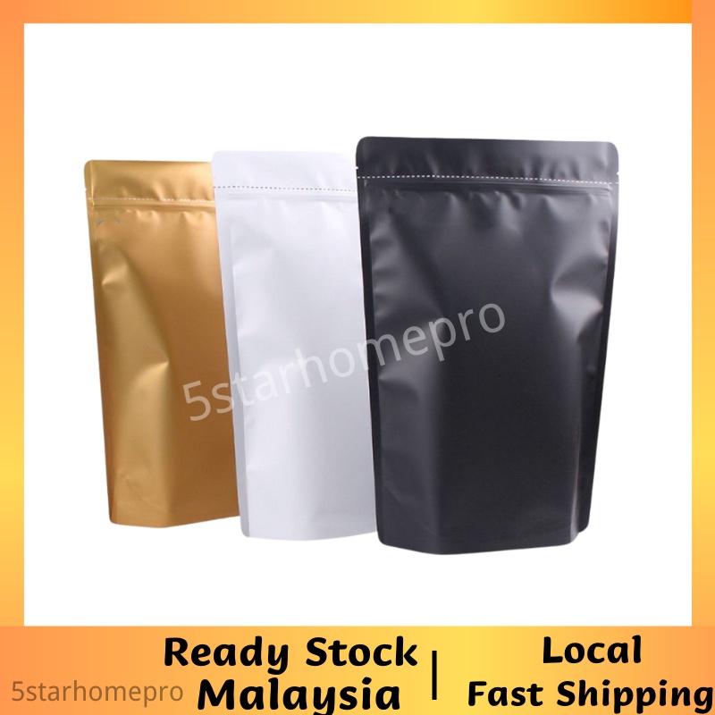 50pcs Zip Lock Aluminium Packing Bag /Aluminium Stand Up Pouch Bag ...