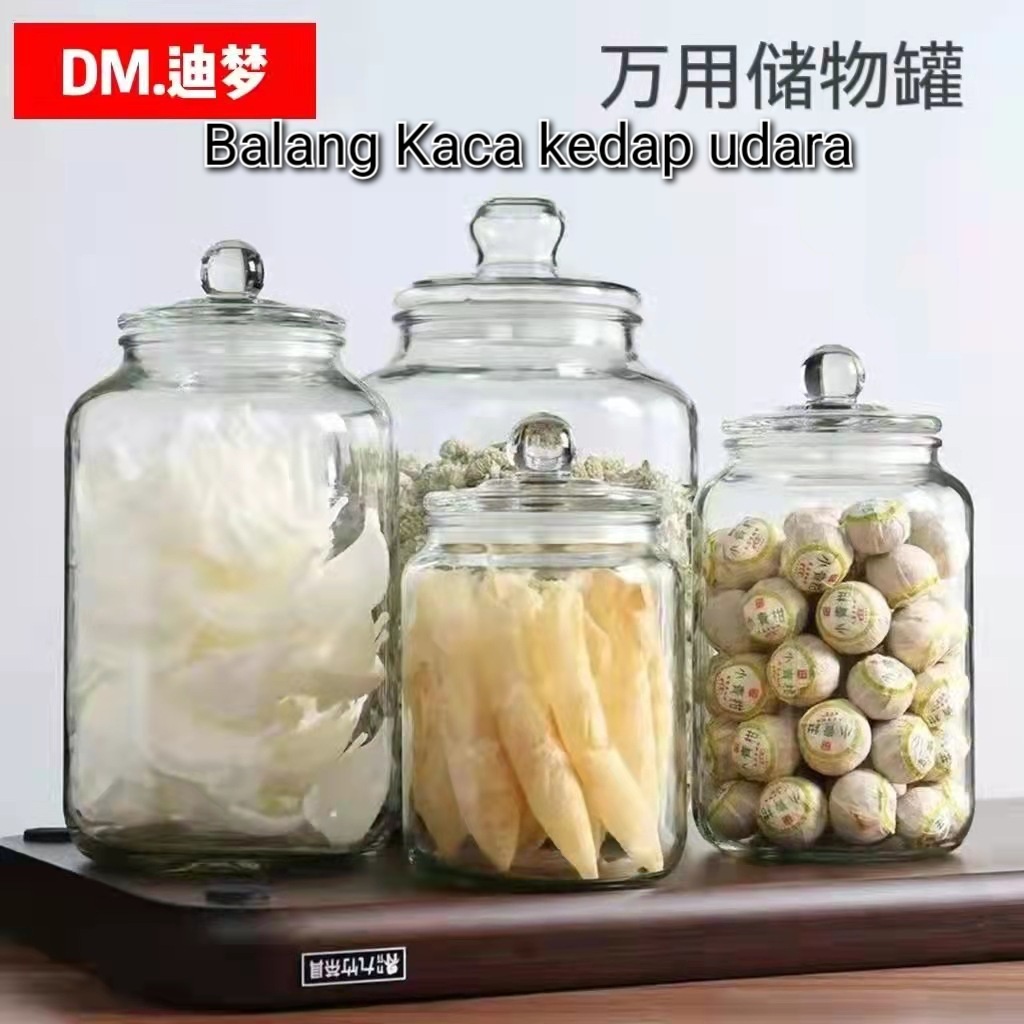 8 Liter/10 Liter Airtight glass jar /Balang Kaca kedap udara/Balang ...
