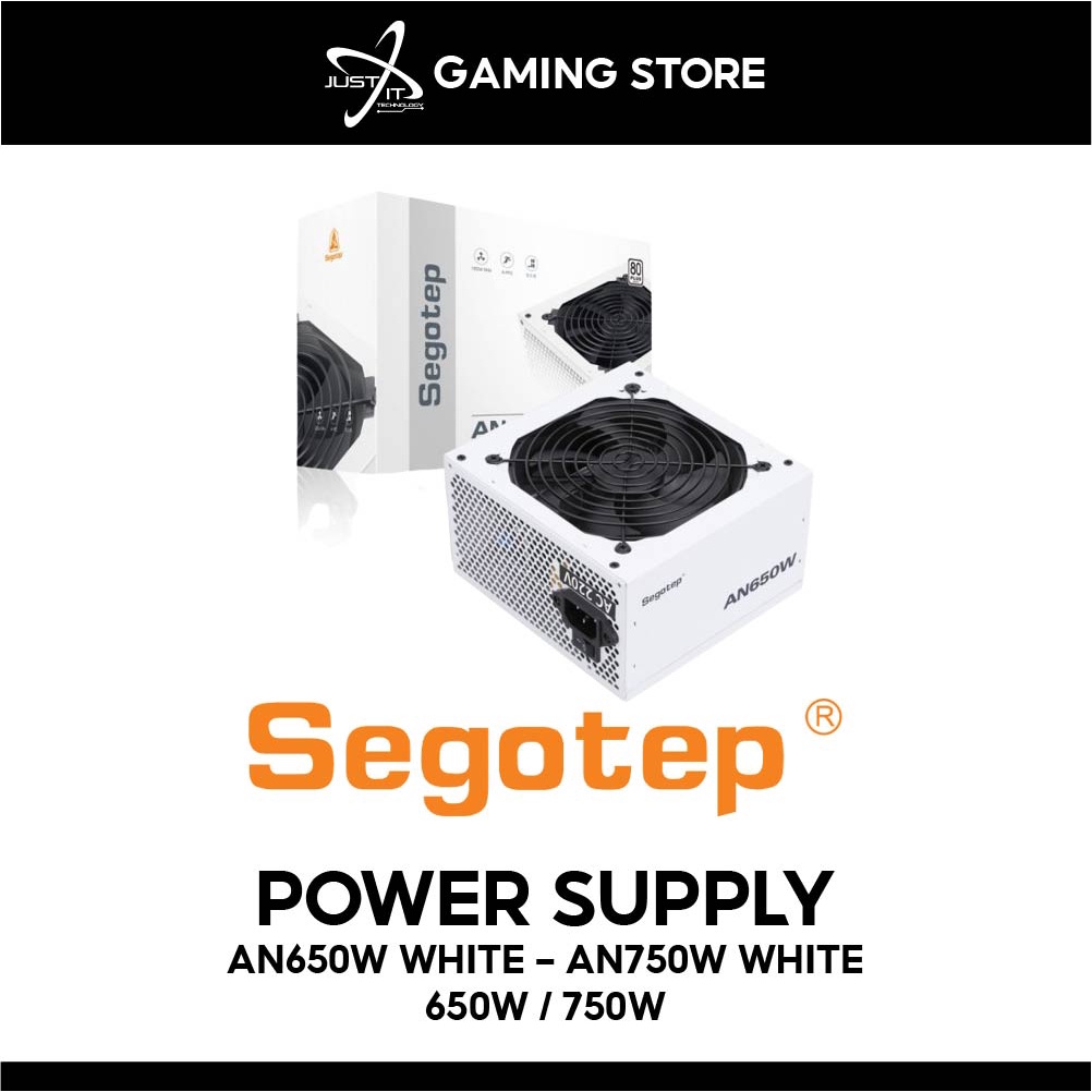 SEGOTEP AN650W (650W) / AN750W (750W) 80 PLUS POWER SUPPLY ( WHITE EDITION ) | Shopee Malaysia