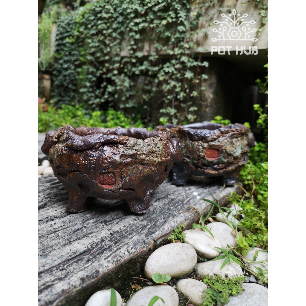 POTHUB Ready Stock Luxury High Quality Rough Unrefined Texture Planter ...