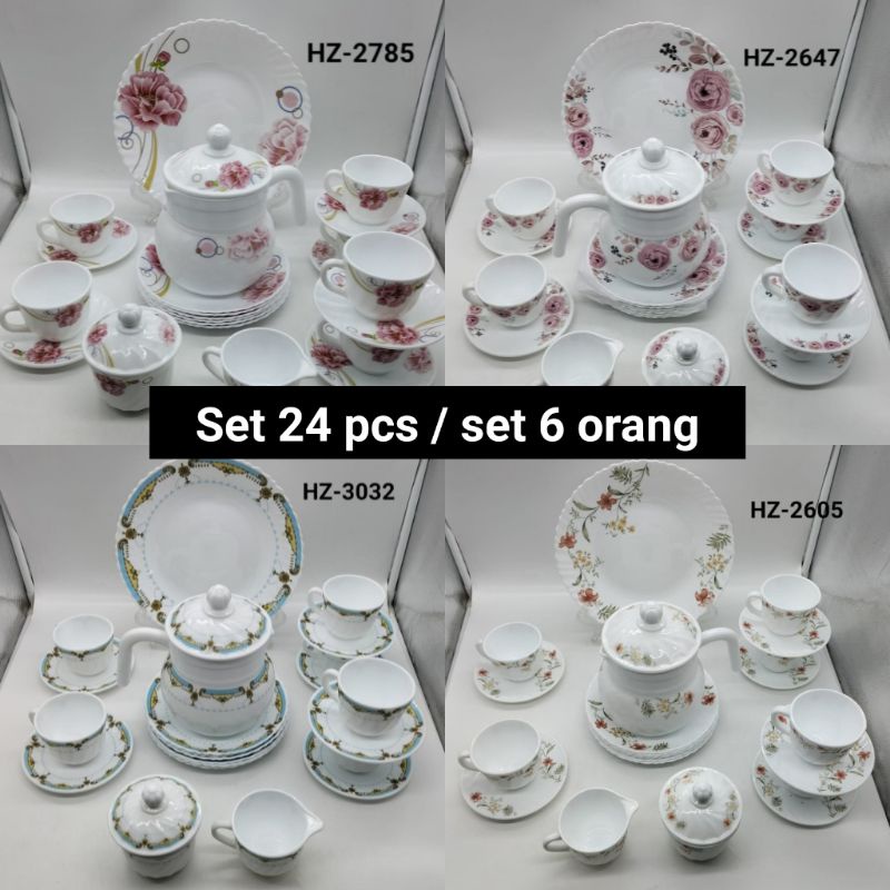 🔥SET MURAH🔥set pinggang & cawan (makan petang) 24 /SET 6 ORANG | Shopee ...