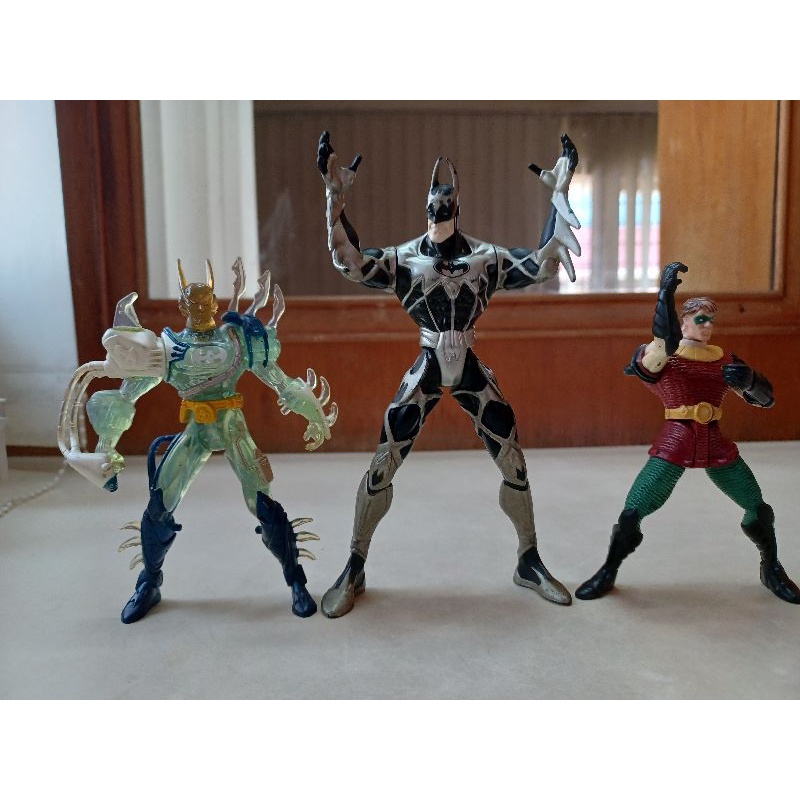 Silver Batman 1997 Kenner, Power Grid Batman 1999 Hasbro and Robin 1995 ...