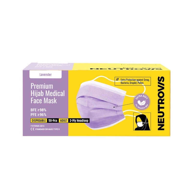 Neutrovis Premium Medical Mask 3-ply Adult (Headloop) | Shopee Malaysia