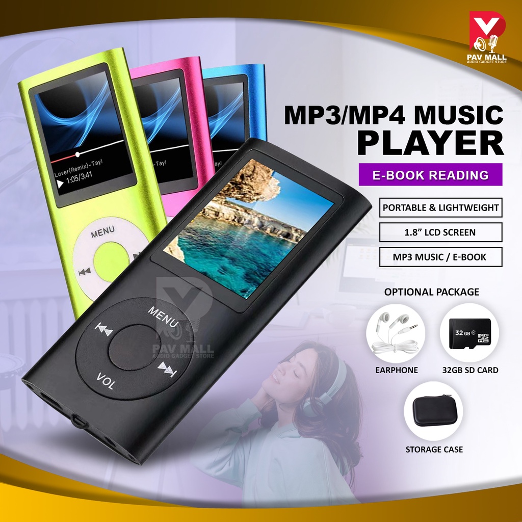 MP3 Music Player MP4 Video Media Player Murah Audio Digital Voice ...
