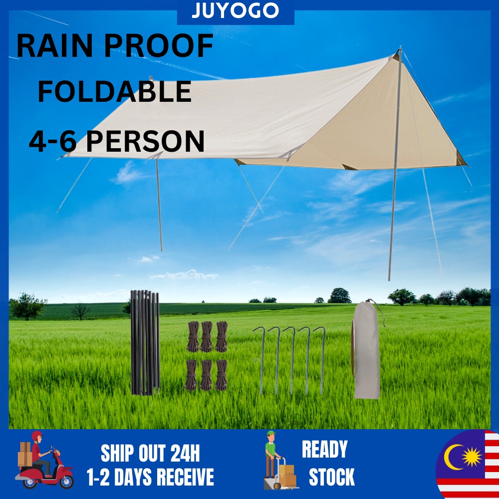 🔥READY STOCK🔥JUYOGO Large FLY SHEET TROFEO TM-293 Tent Tarp 3X3 & 3X5 ...