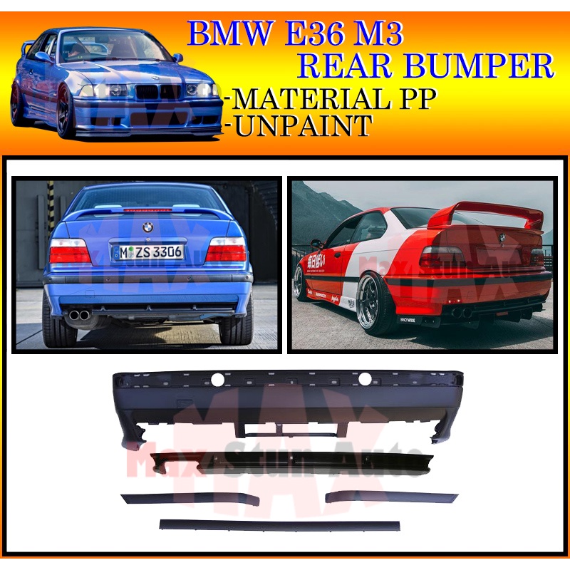 BMW E36 M3 M SPORT M PERFORMANCE 3 SERIES 2/4 DOOR COUPE FRONT BUMPER ...