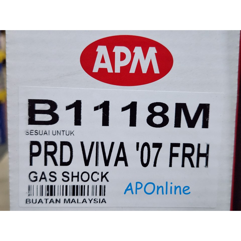 (APM) Perodua Viva 660 850 & Viva Elite 1000 Absorber (Gas) | Shopee Malaysia