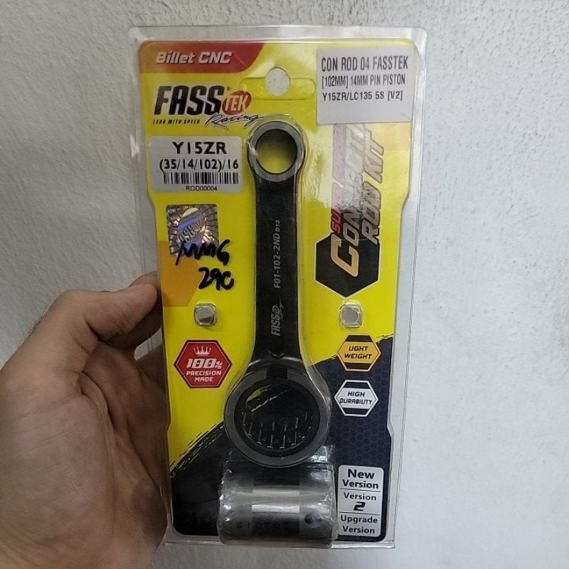 Y15ZR FZ150 LC135 5S-4S Y16 R15 MT15 FASSTEK CON ROD FORGED UPGRADE ...