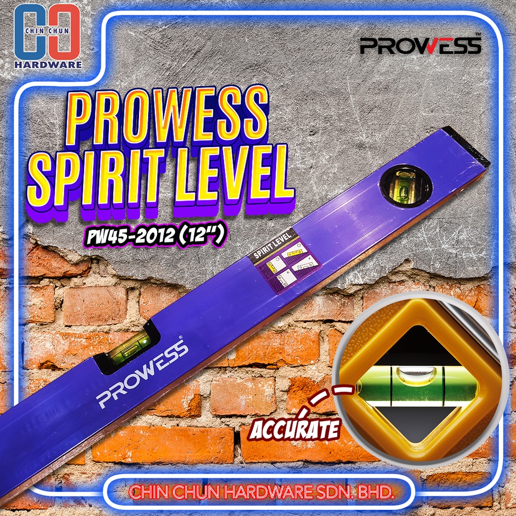 PROWESS SPIRIT LEVEL|WATER LEVEL RULER||MEASURING TOOL|WATER BALANCE ...