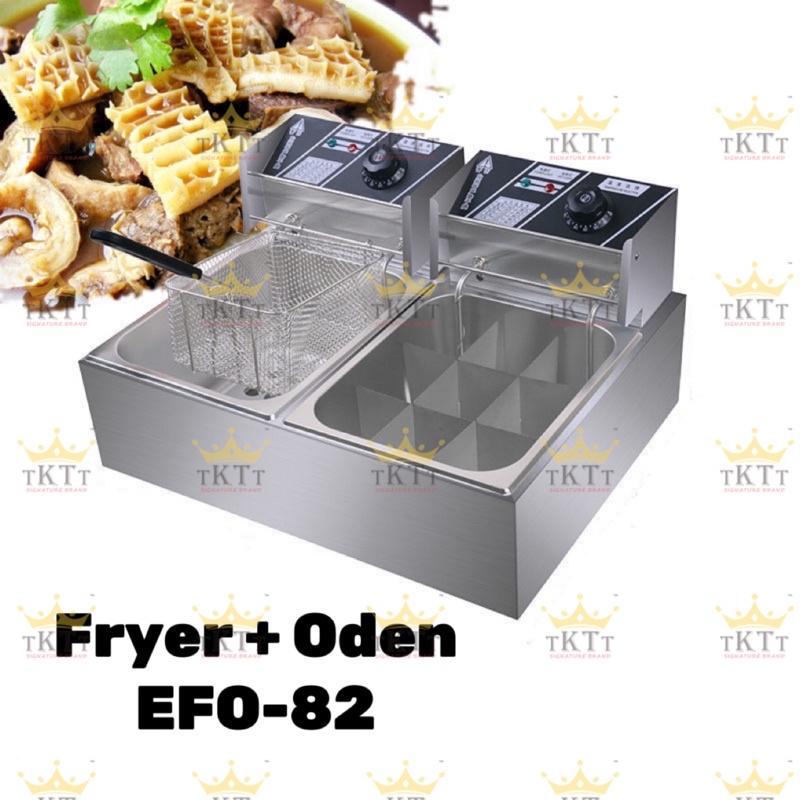 TKTT 16L Auto Double Electric Multifunctional Cooker Fryer Oden Noodle ...