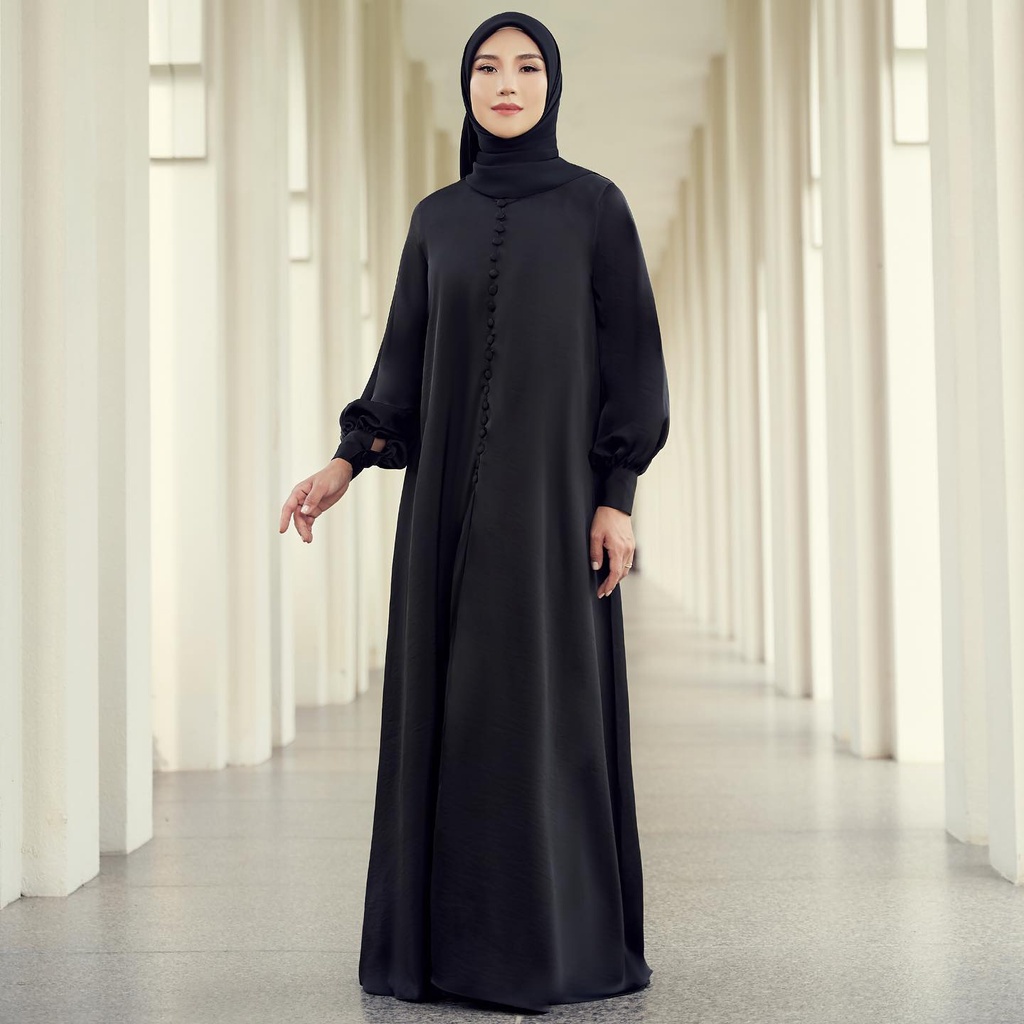 👗Dubai Abaya Plain Turkey Dress Muslimah Arabic Satin JUBAH PLAIN Dubai ...
