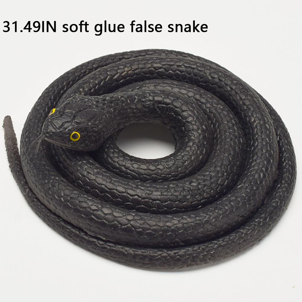 【Choo】80cm Waterproof Rubber Snake Simulation Soft Halloween Props ...
