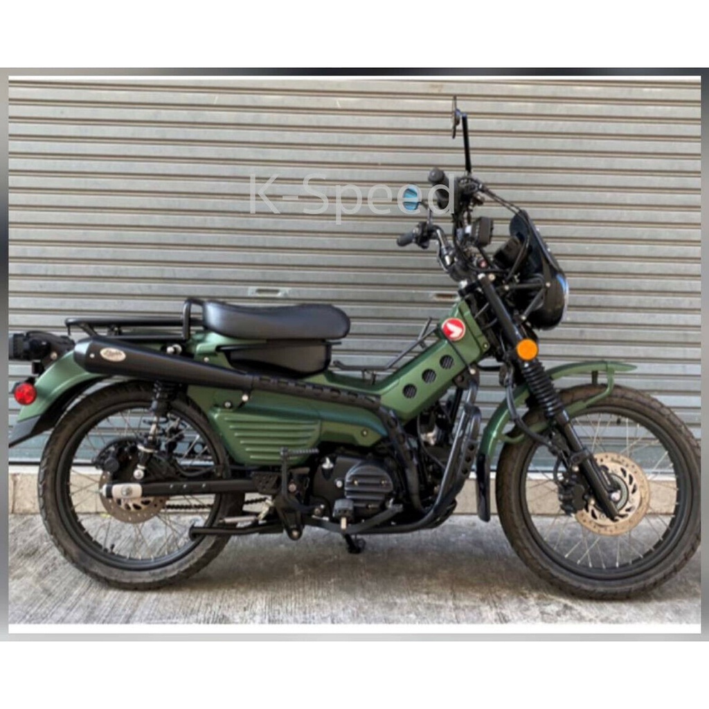 Seat With Small Grid Pattern Black Thread + Dieblo For Honda CT125 Year ...