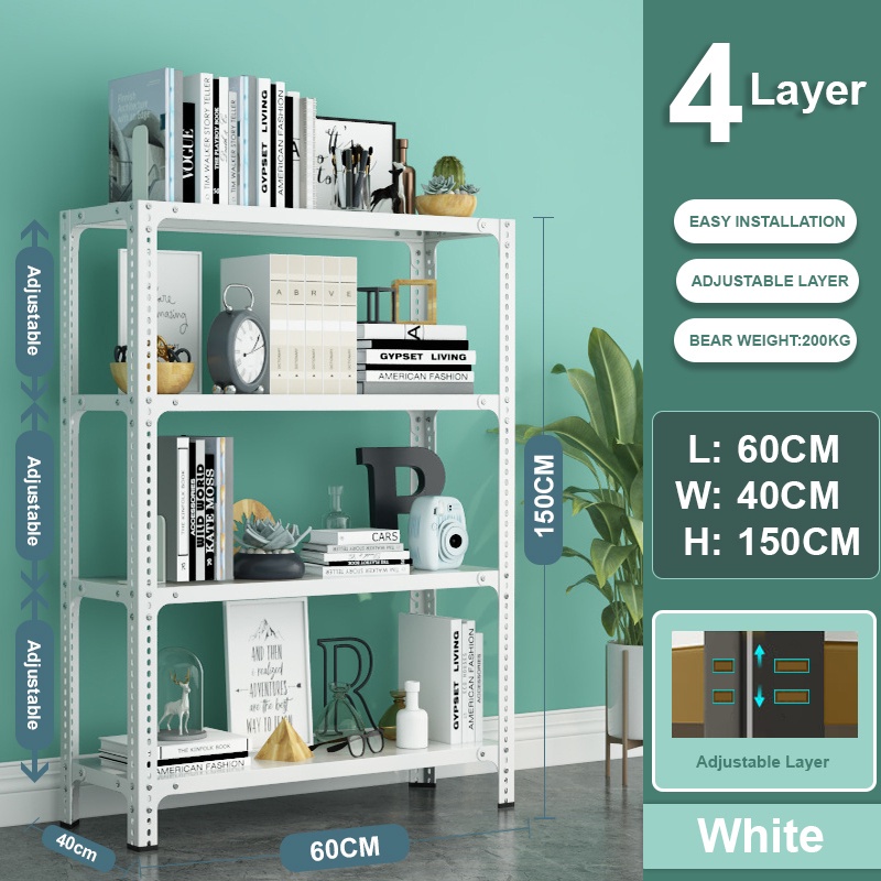 4&5 Layer Rack Boltless Rack Home Store & Warehouse Rack / Rak Besi ...