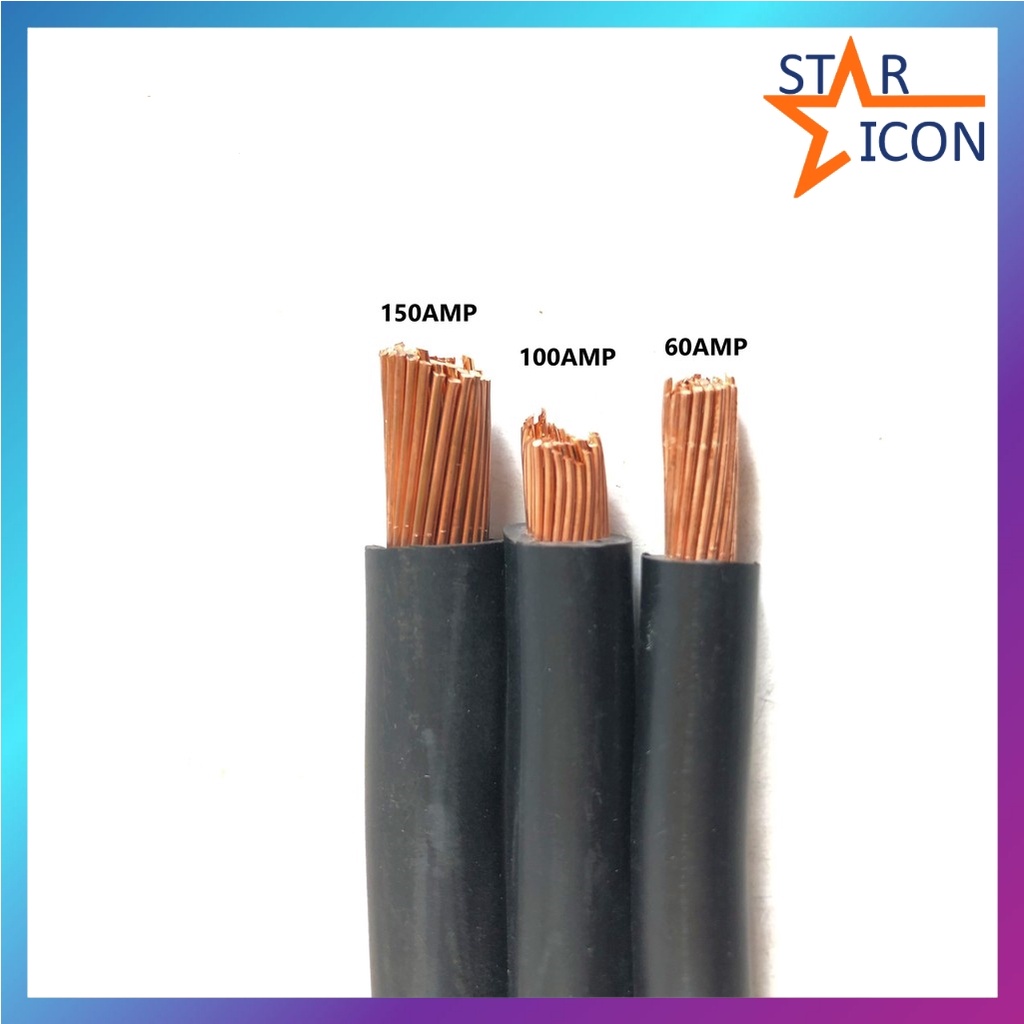 1 Meter (3.28 Kaki) x Battery Cable for Car Cable Earth 100% Copper ...