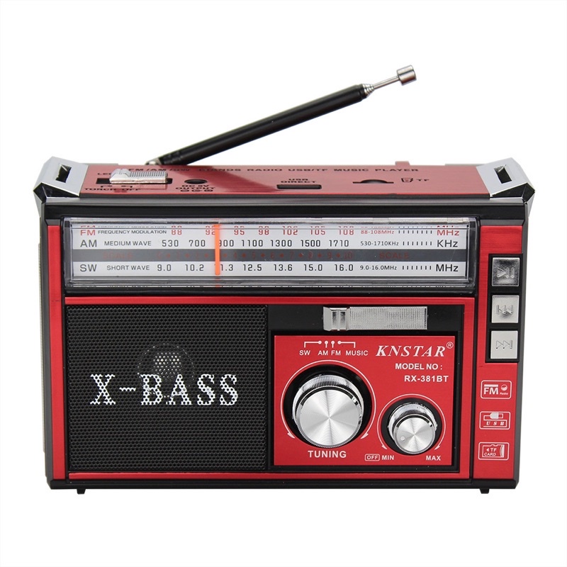 Rechargeable Radio Portable USB Radio FM RX-381BT RADIO FM TUNING ...