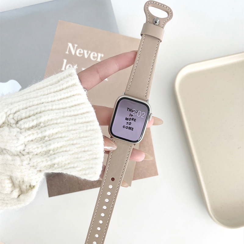 Customized Chic Leather smartWatch Strap for iWatch Ultra 8 7 49mm 45mm ...