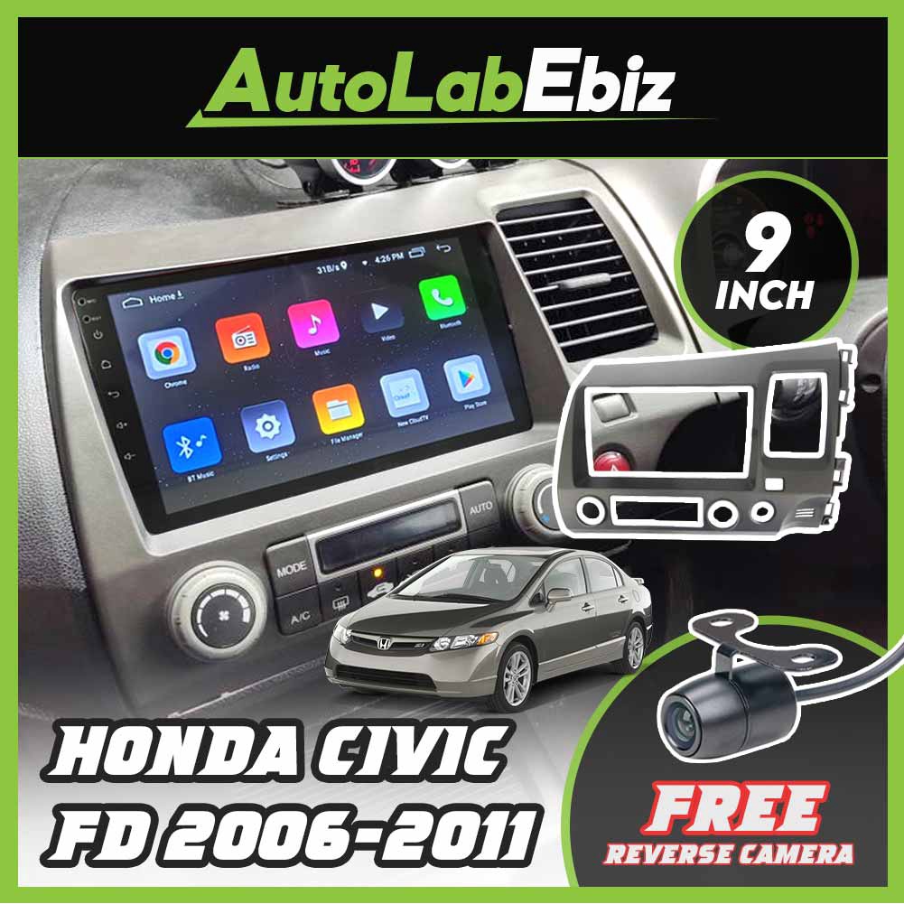 [🎁FREE Gift] Honda CIVIC FD 2006-2011 Casing 9" with Android player ...
