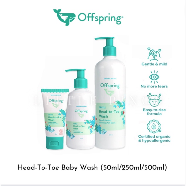 Offspring Head-To-Toe Baby Wash (50ml/250ml/500ml) | Shopee Malaysia