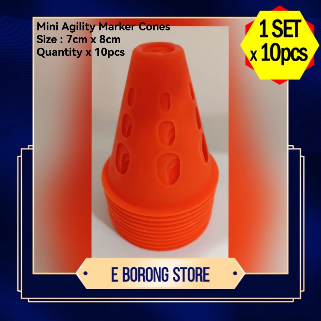 Mini Agility Marker Cones Sport Cone Football Futsal Takraw Training ...