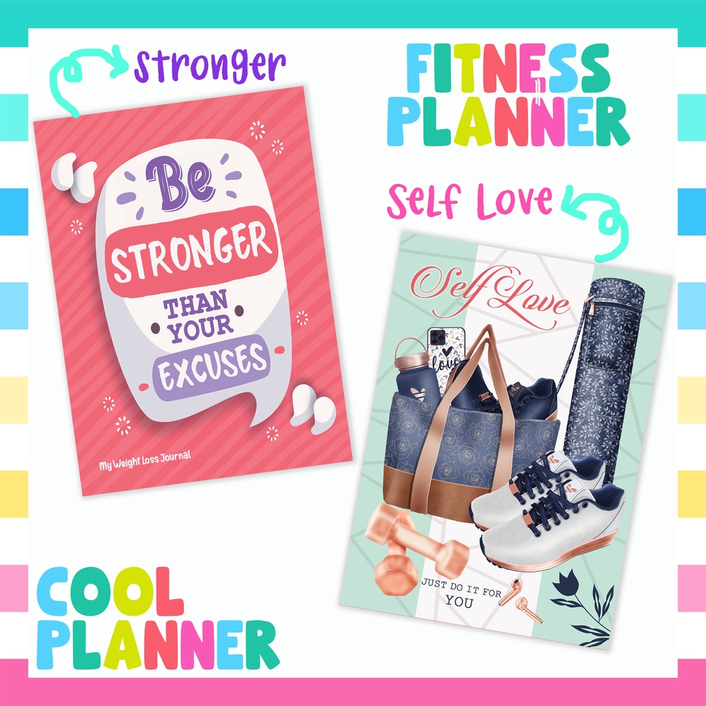 🟢UNDATED JOM KURUS FITNESS PLANNER FITNESS JOURNAL SETAHUN | Shopee ...