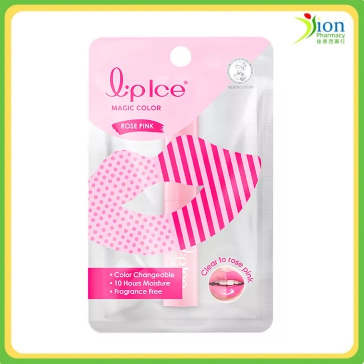 LIP ICE MAGIC COLOR ROSE PINK [FRAGRANCE FREE] 2G | Shopee Malaysia