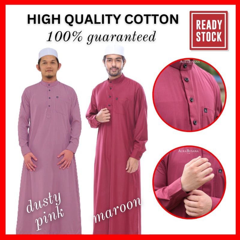 Jubah Lelaki Moden Plain Simple Cuff Raya 2023 High Quality Murah ...