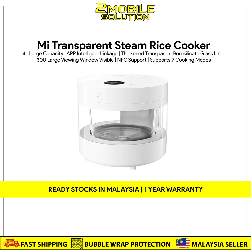 XIAOMI Transparent Steam Rice Cooker [Electric Cooker | OLED Display ...