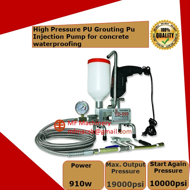 Mf High Pressure PU Grouting Pu Injection Pump for concrete waterproofing 910w | Shopee Malaysia