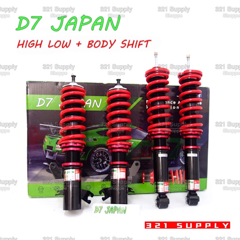 D7 JAPAN ADJUSTABLE HI LOW BODY SHIFT VIOS ALTIS CAMRY WISH AE90 AE92 ...