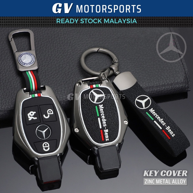 READY STOCK Mercedes Benz Key Cover Case Car Zinc Alloy Metal Keychain ...