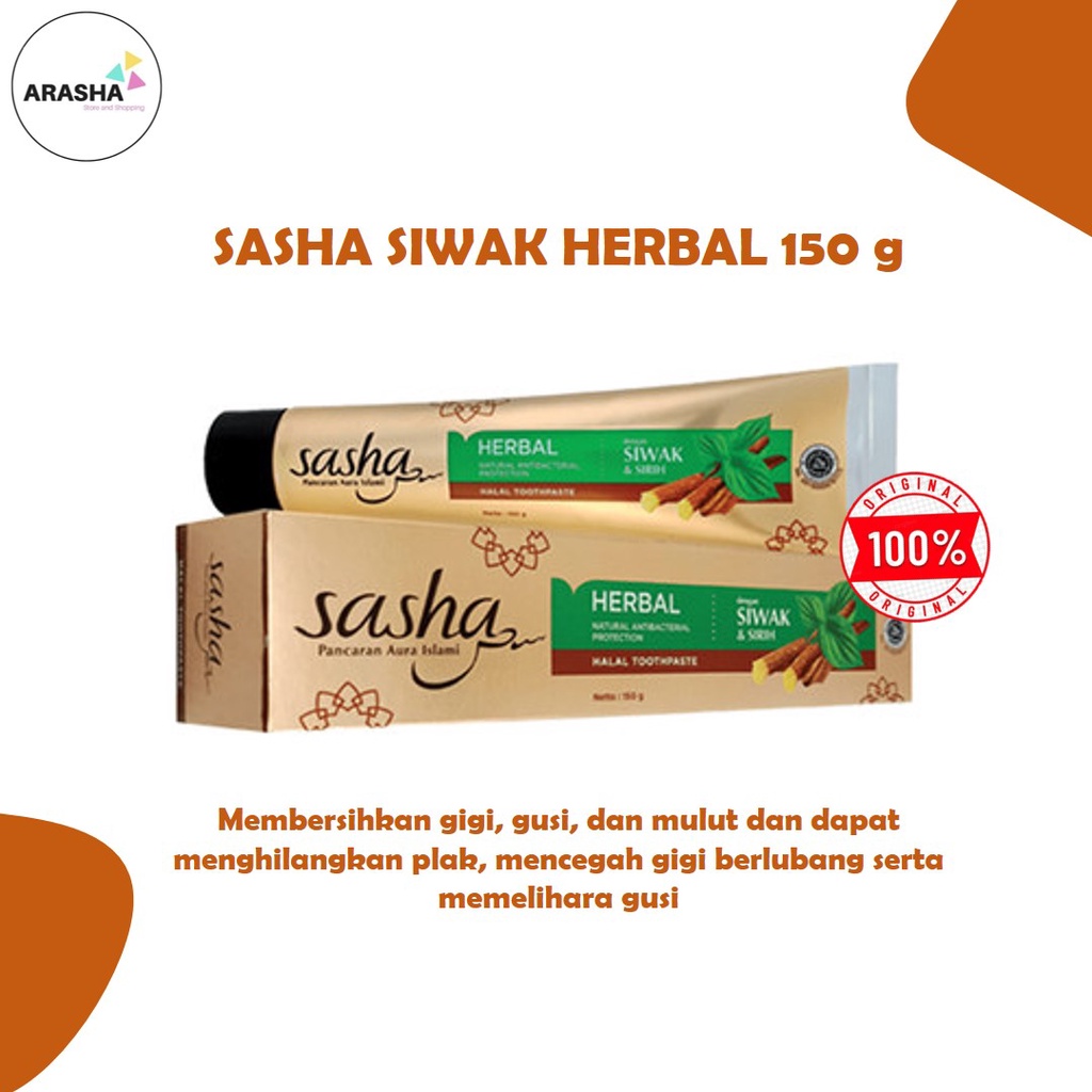 Sasha HERBAL Betel Leaf 150gr | Smell Of Good Breath | Toothbrush ...
