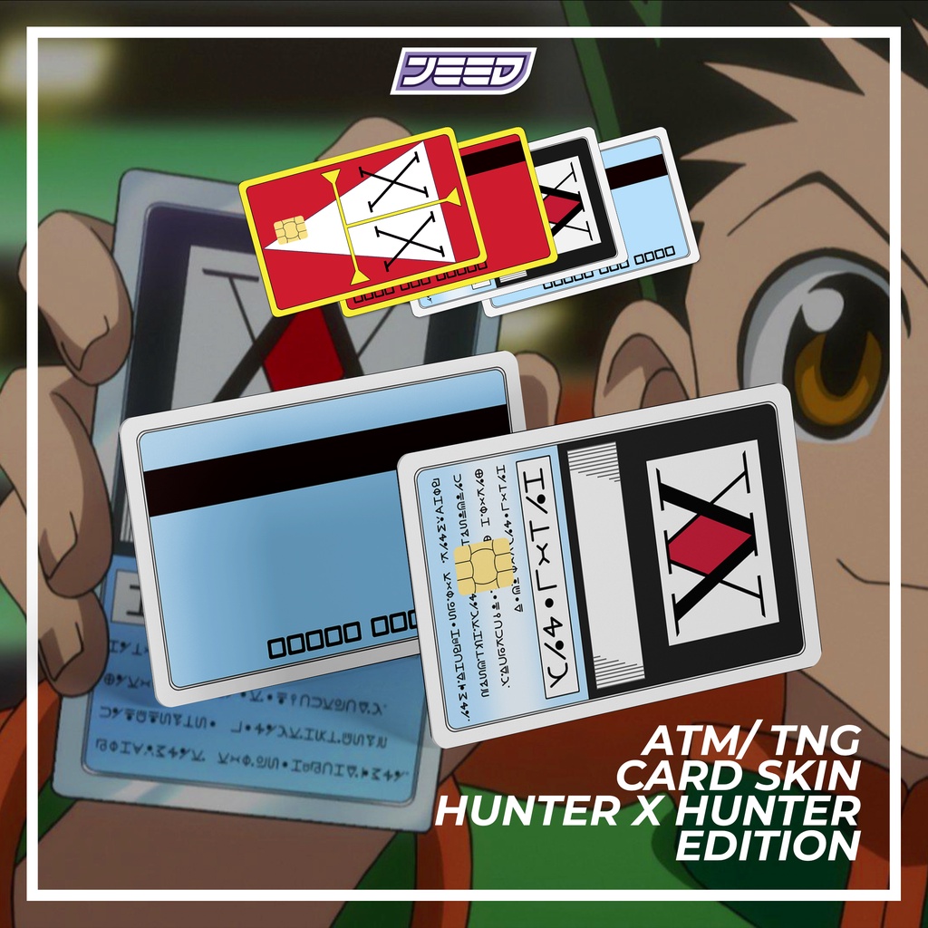 [Hunter X Hunter] ATM, Bank Debit Credit Card & Touch N Go Sticker ...