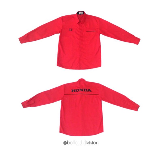 MERAH PRIA Men's Red HONDA Uniform | Shopee Malaysia