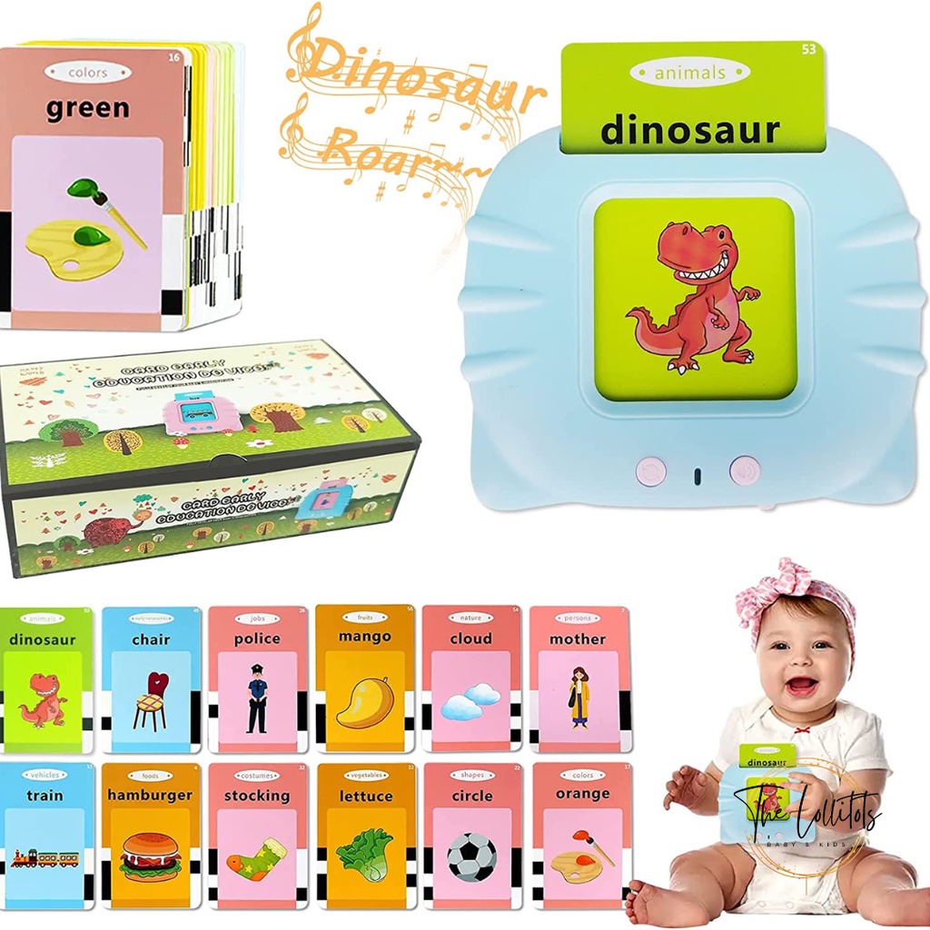 Kids Audio Talking Flash Card Device English Chinese Electronic ...