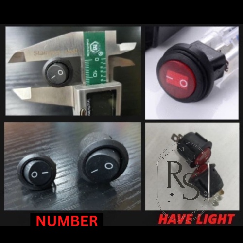 CAR 12V On Off Switch Universal Fog Lamp Switch Sportlight Persona New ...