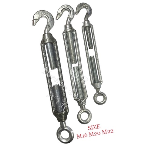 Galvanized Hook Eye Turnbuckle M16 M20 M22 M24/ Wire Rope Tension Price ...