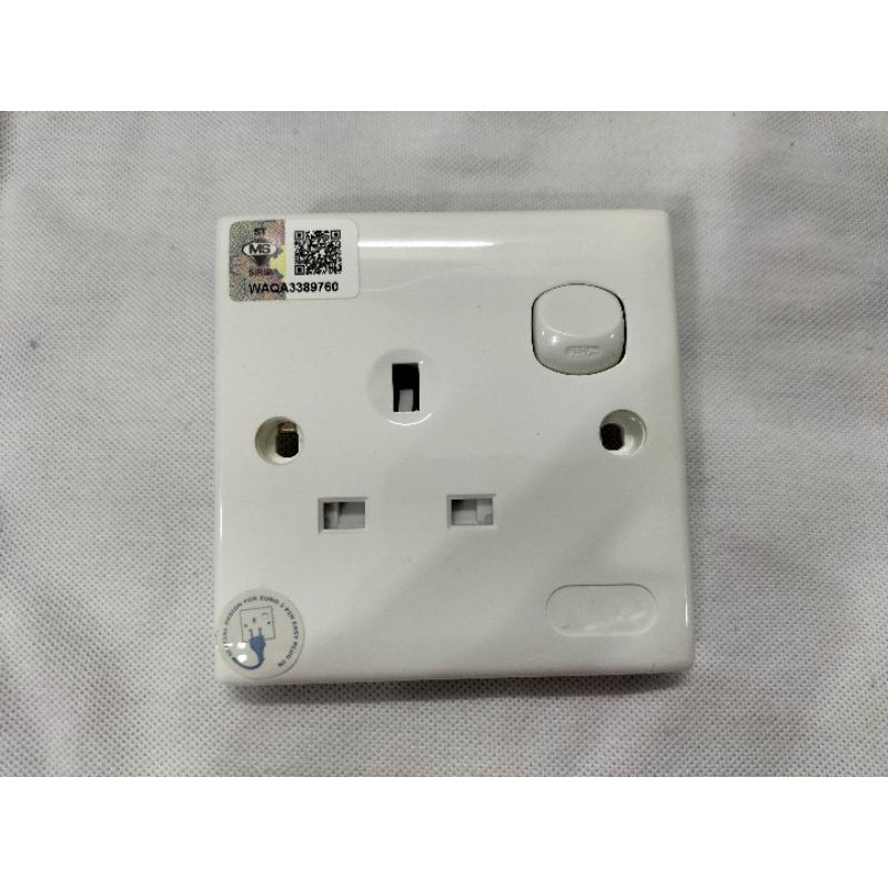13A Single Switch Socket Outlet 13A (SIRIM) Switch Electric One Gang ...