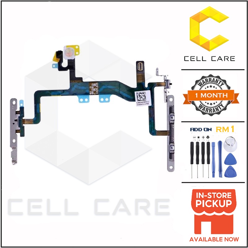 Power On Off Ribbon Flex Cable with Camera Flash Mute Switch Compatible ...