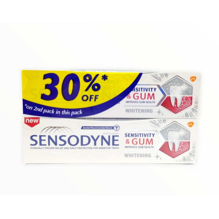 Sensodyne Sensitivity & Gum Whitening Toothpaste 100g x 2 (Twinpack) | Shopee Malaysia