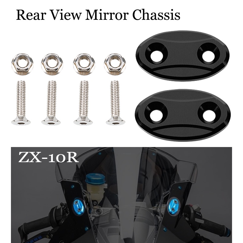 For KAWASAKI ZX6R S1000RR R6 R10 For Yamaha R1 Rear View Mirror Hole ...