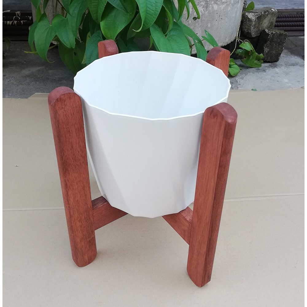 Wooden Flower Pot Holder Potted Plant Flower Pot Stand/Rak Pasu Bunga ...