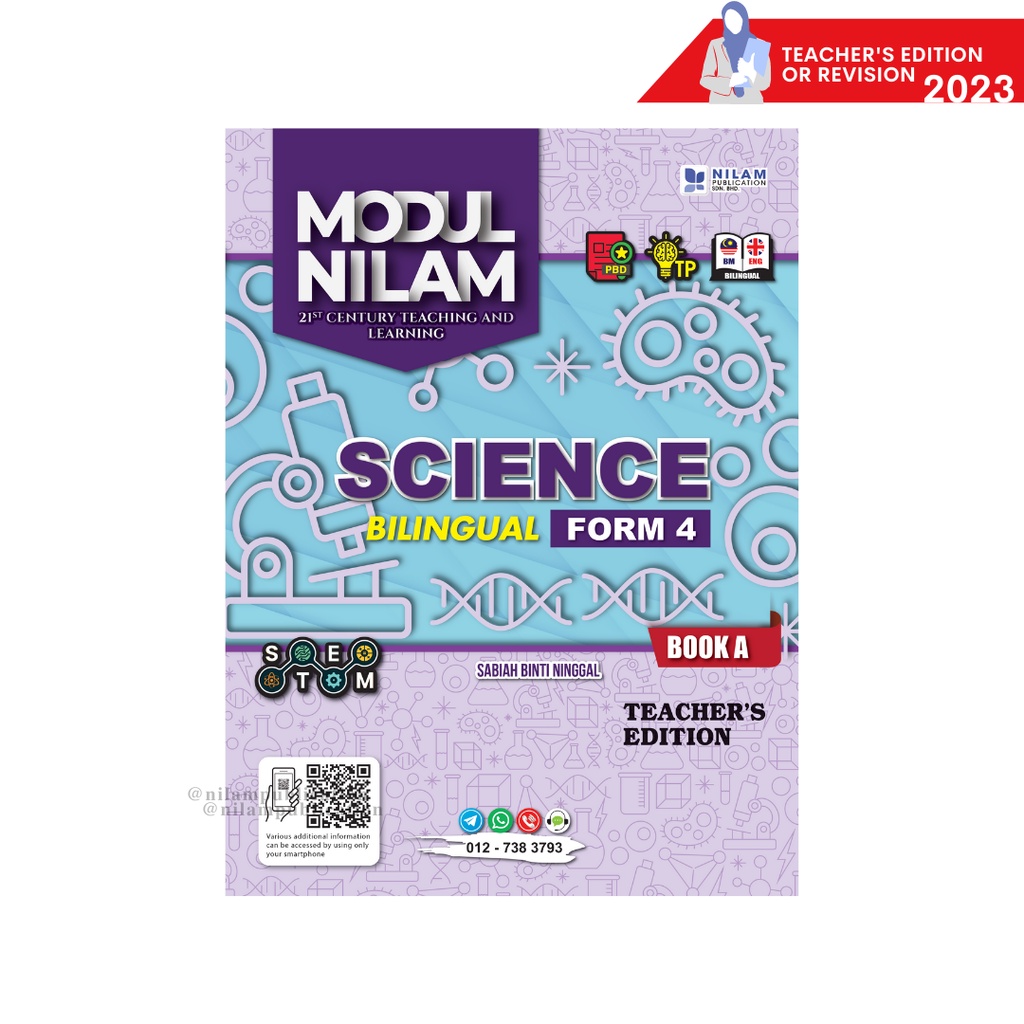 NILAM *EDISI GURU* SCIENCE Form 4 (2023) Book A Dwibahasa Bilingual ...