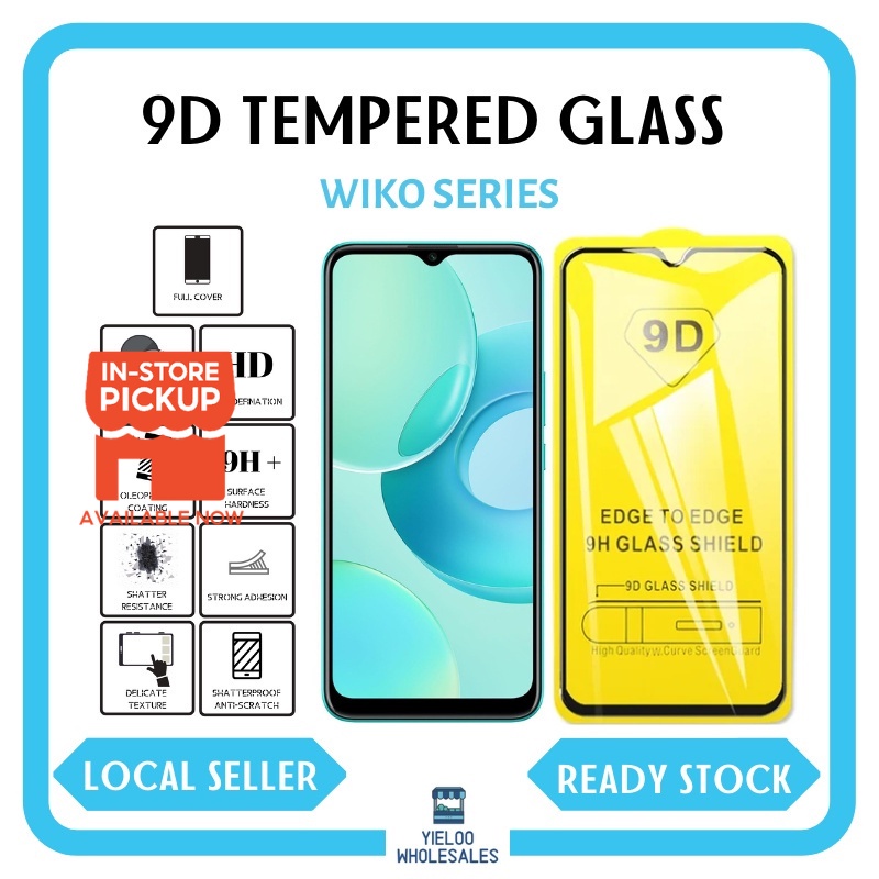(BELI 2 PERCUMA 1) WIKO Tempered Glass Screen Protector FULL COVER 9D For T3/T10/T50/10/T60 ...