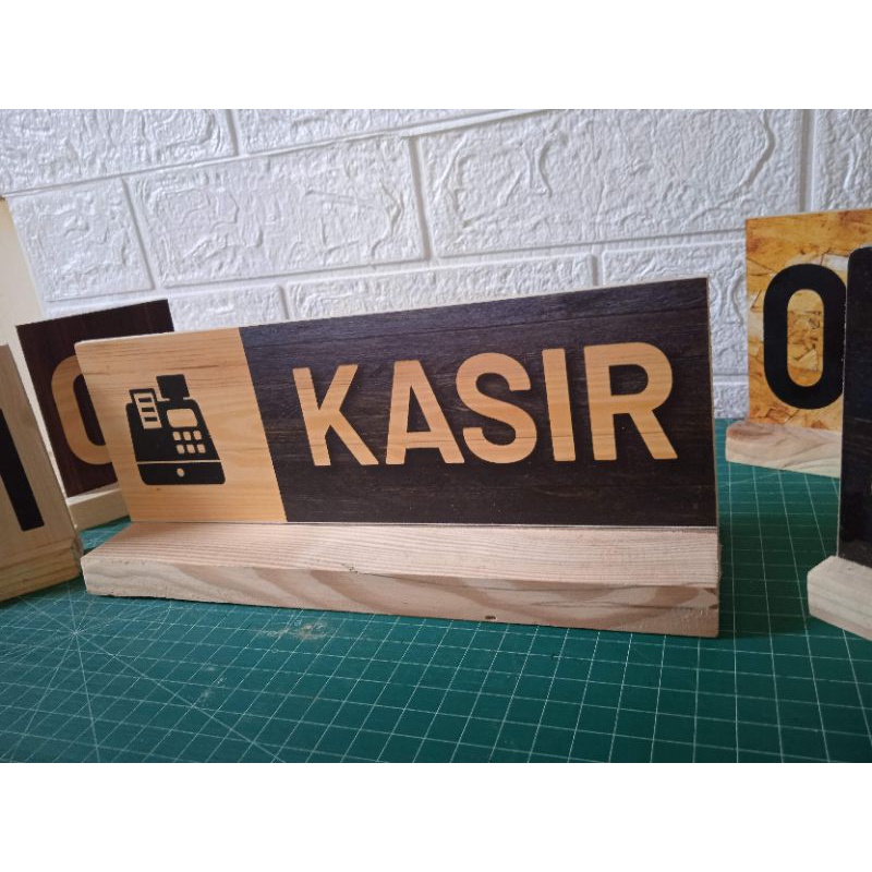 Cashier's desk board - cashier's nameplate - cashier's desk sign ...