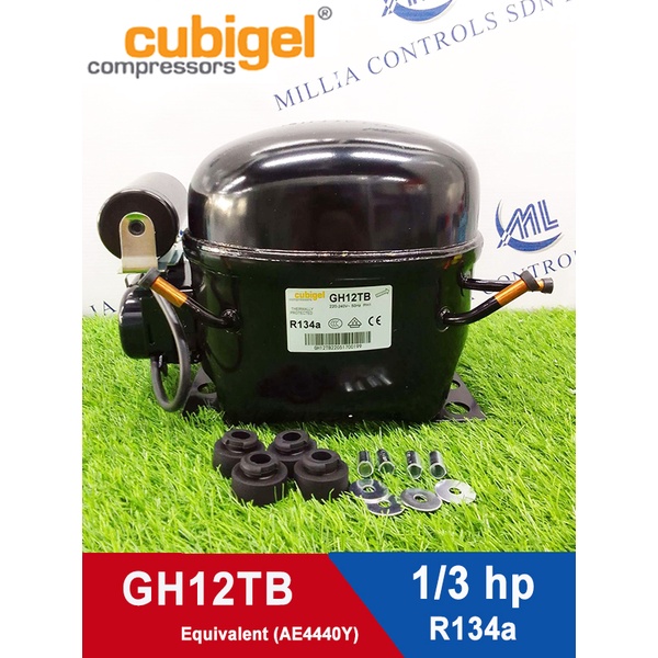 CUBIGEL COMPRESSOR GH12TB 1/3 HP / R134 (REPLACE AE4440Y) | Shopee Malaysia